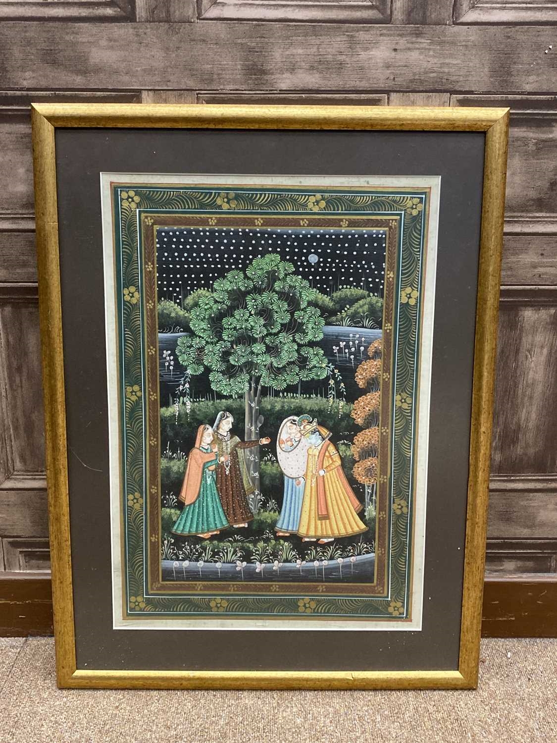 Indian School, 20th Century | THREE INDIAN SCHHOL FIGURAL PAINTINGS ...