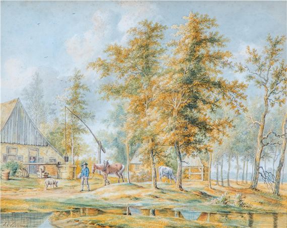 Anthony Oberman | Op het boerenerf | MutualArt