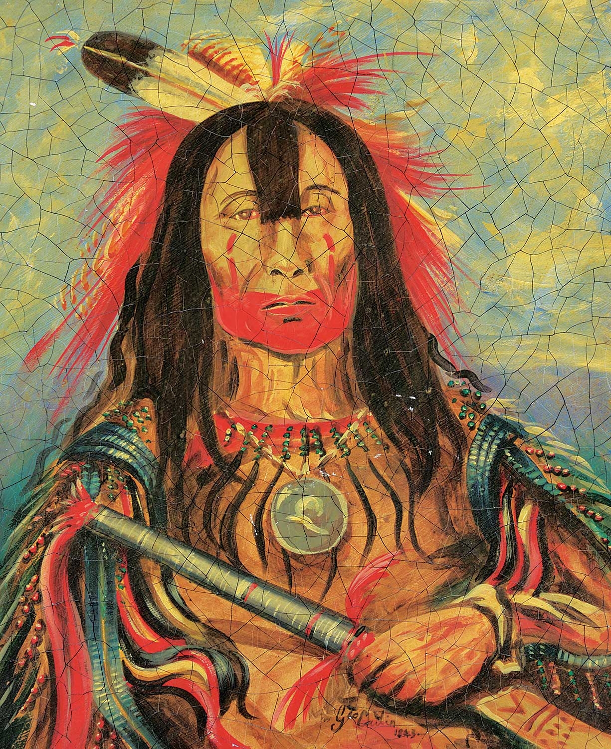 George Catlin | Buffalo Bull’s Back Fat - Head Chief of the Blood Tribe ...