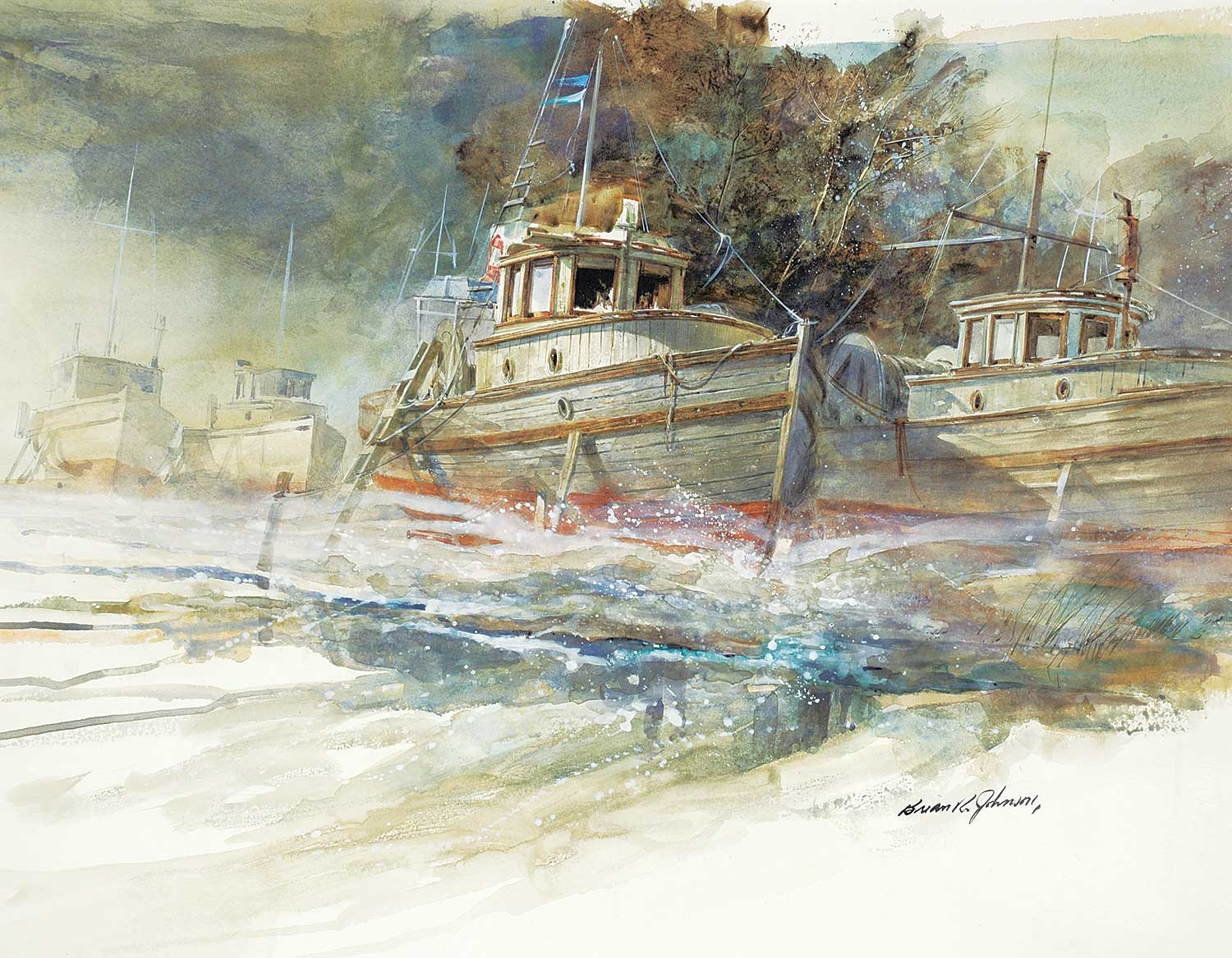 Brian R. Johnson | Resting Boats | MutualArt