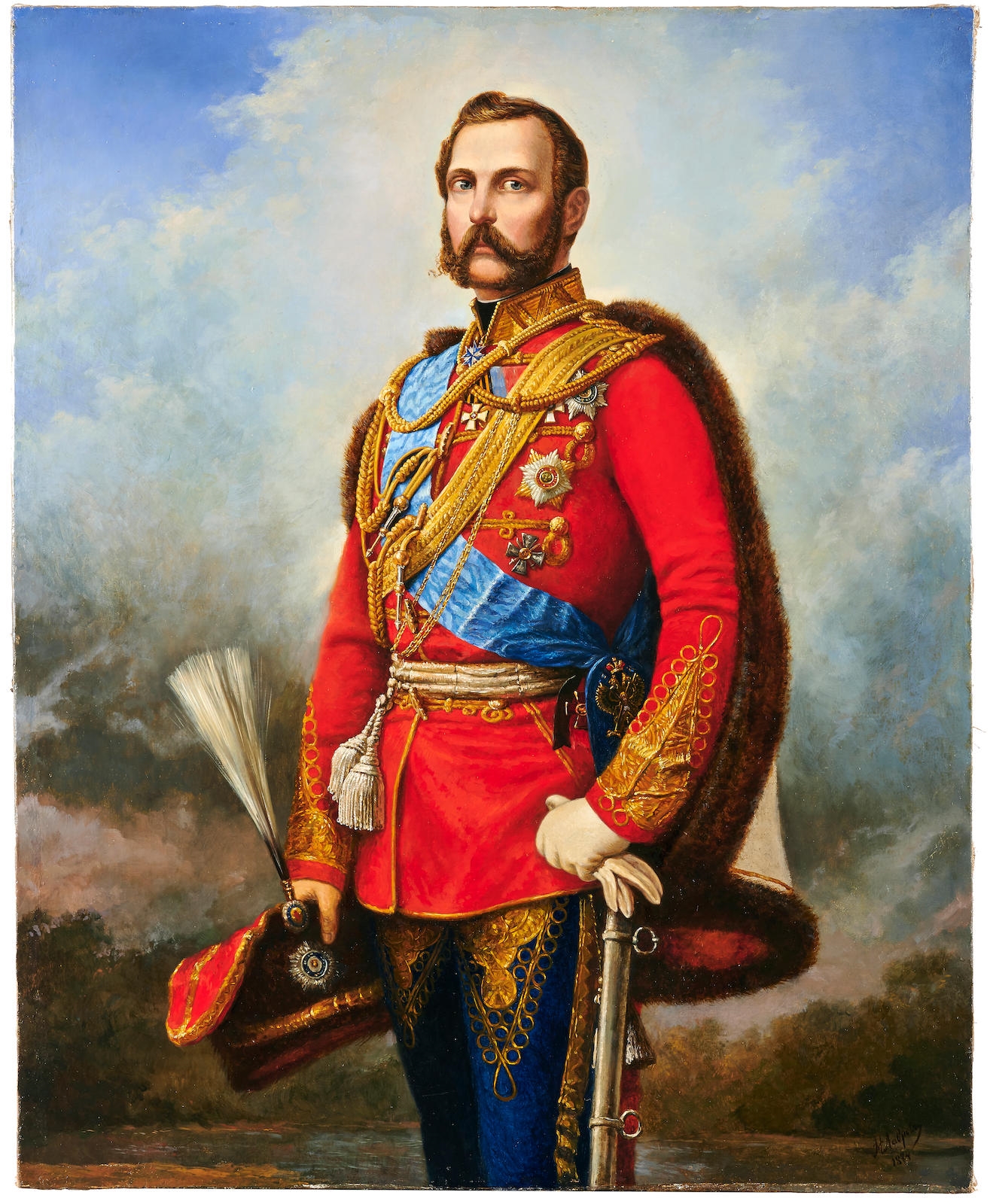Nikolai Andreevich Lavrov | Portrait of Emperor Alexander II in the ...
