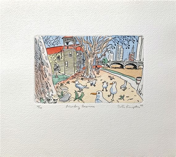 Peter Kingston | Monkey Business (1989) | MutualArt