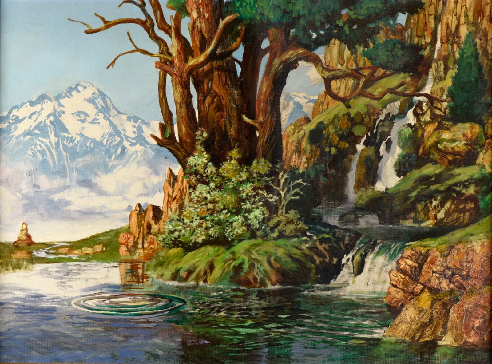 Jim Leon | Paysage onirique (1989) | MutualArt