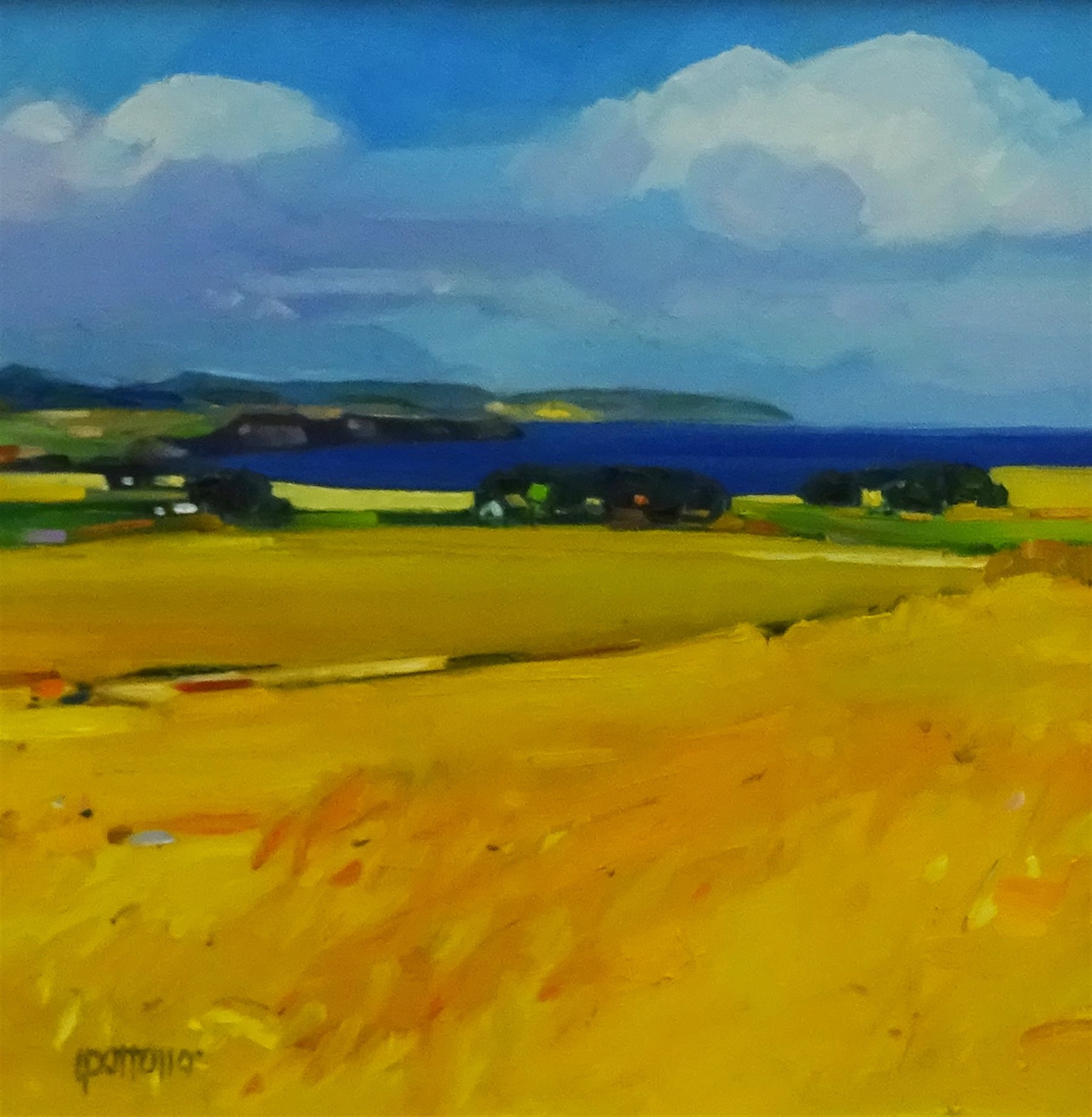Lin Pattullo | 'Cornfields at Angus' | MutualArt