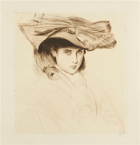 Paul César Helleu | ELLEN HELLEU STANDING (Circa 1900) | MutualArt