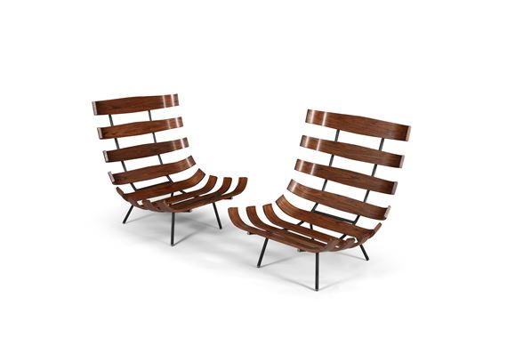 Martin Eisler | A pair of Costela 'Rib' chairs by Martin Eisler and ...