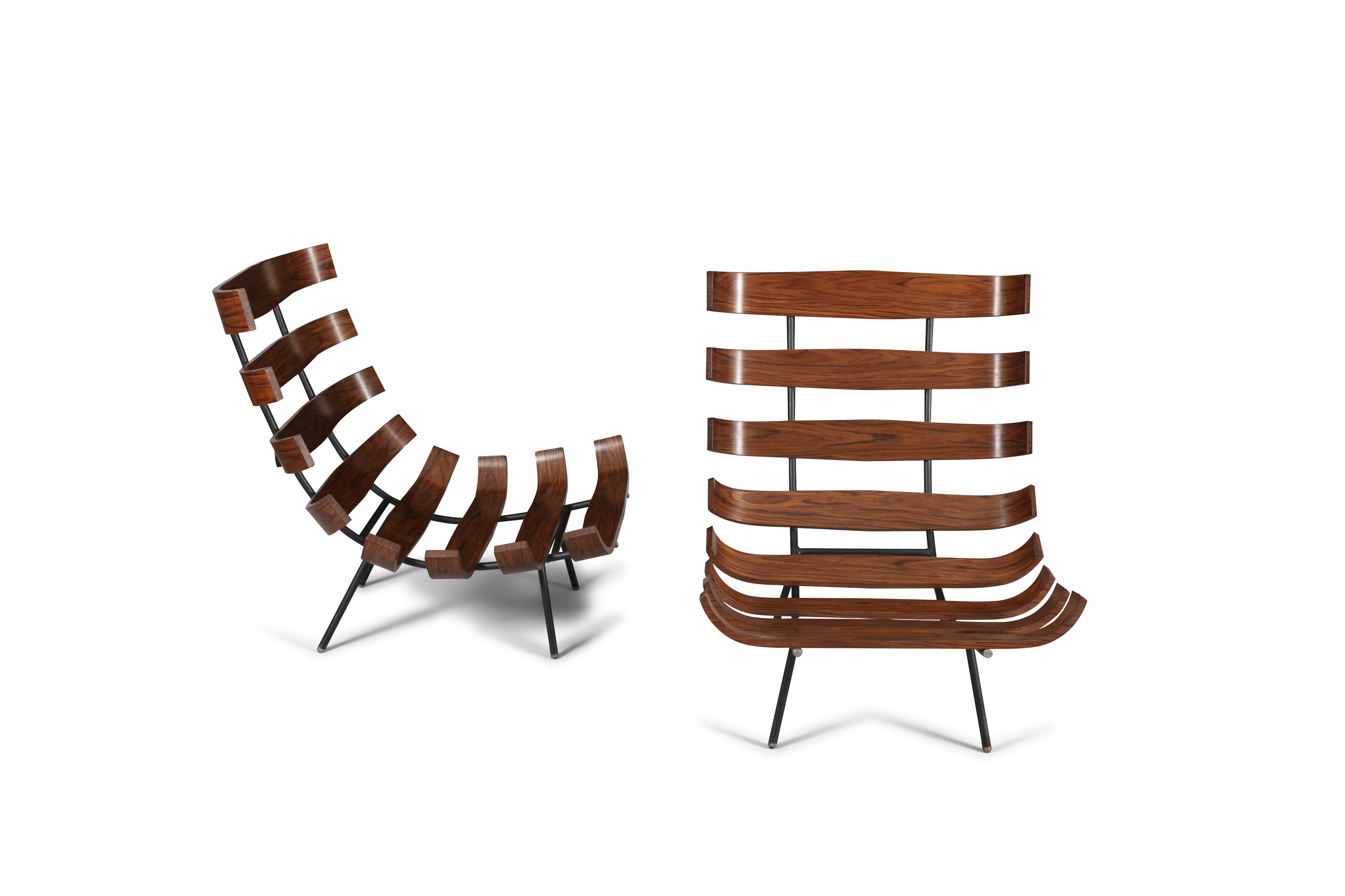 Martin Eisler | A pair of Costela 'Rib' chairs by Martin Eisler and ...