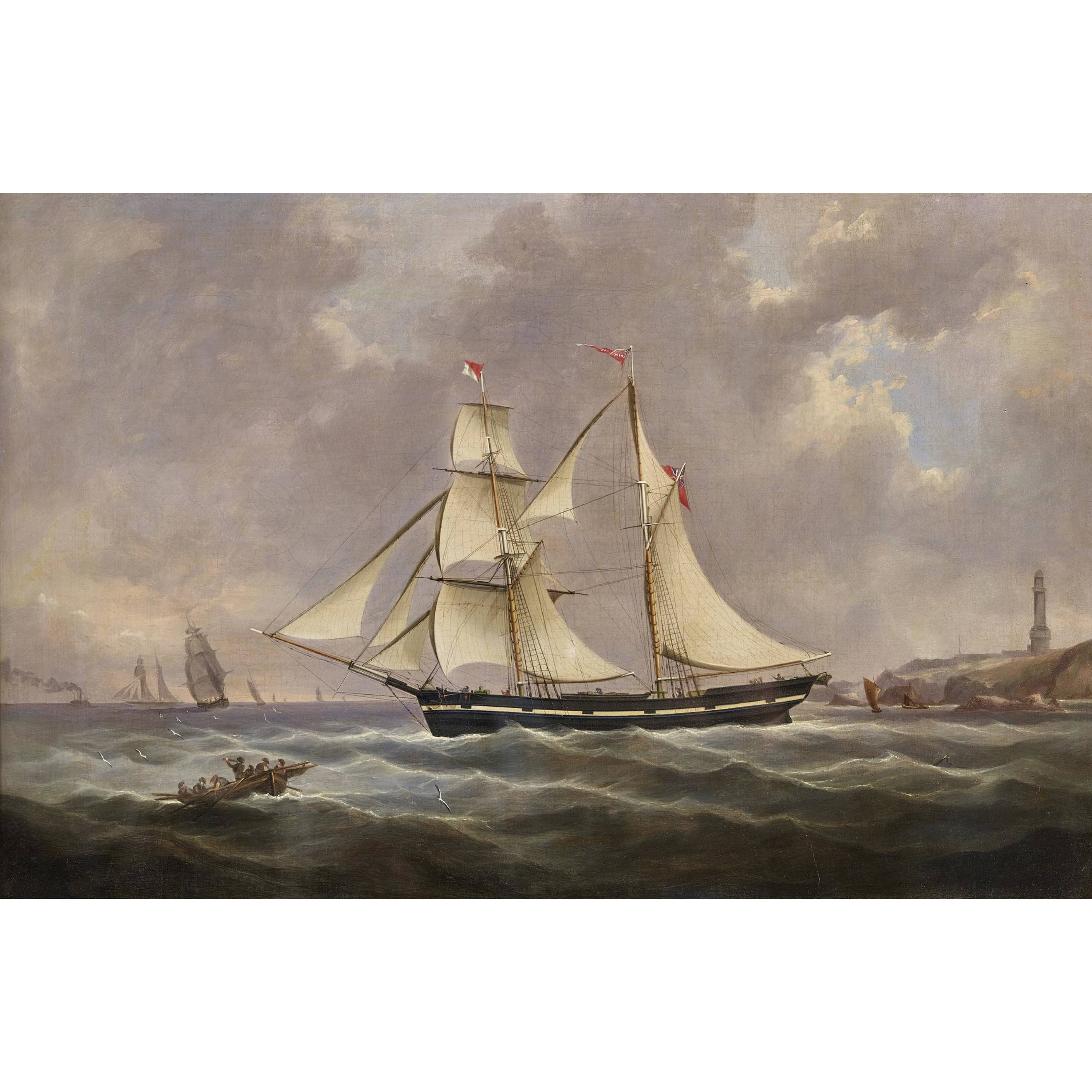 Joseph Heard | The British barque Mary Ann Johnston off Liverpool ...