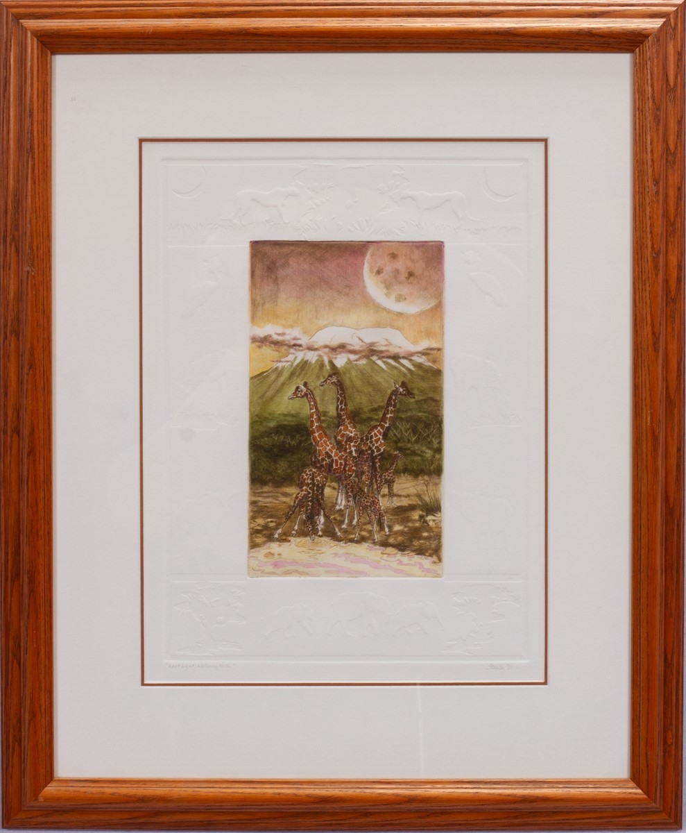 Nancy Strailey | LAST LIGHT: WATERING HOLE | MutualArt
