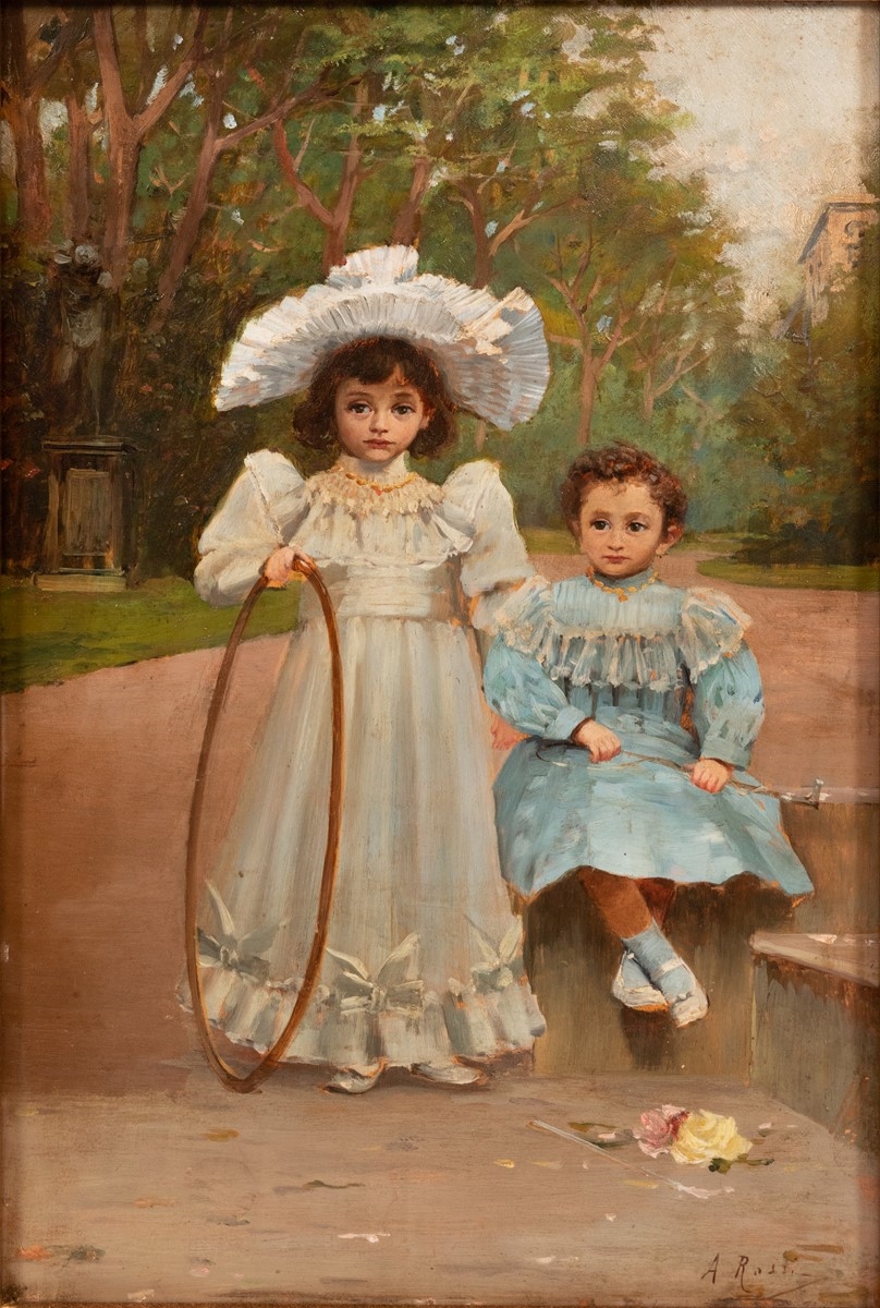 Alberto Rossi | VICTORIAN CHILDREN IN THE JARDIN DE LUXUMBOURG | MutualArt