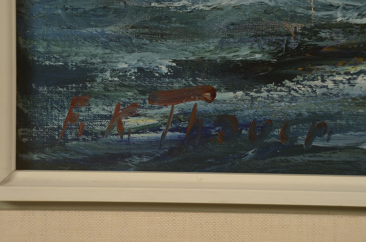 Friedrich Karl Thauer | Italian coastal landscape | MutualArt