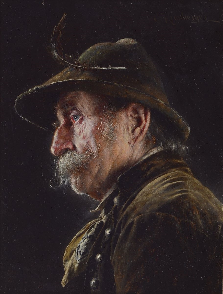 Carl Kronberger | portrait of a hunter | MutualArt
