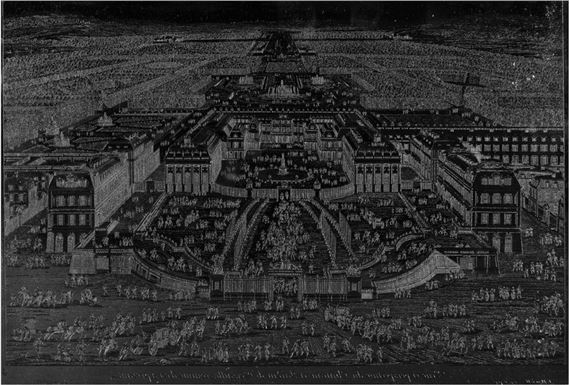 Gabriel Perelle | Four works: View and perspective of the Palace and ...