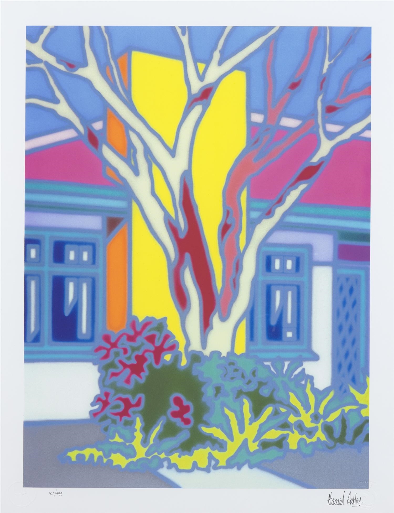 Howard Arkley | House with Native Tree (1996) | MutualArt