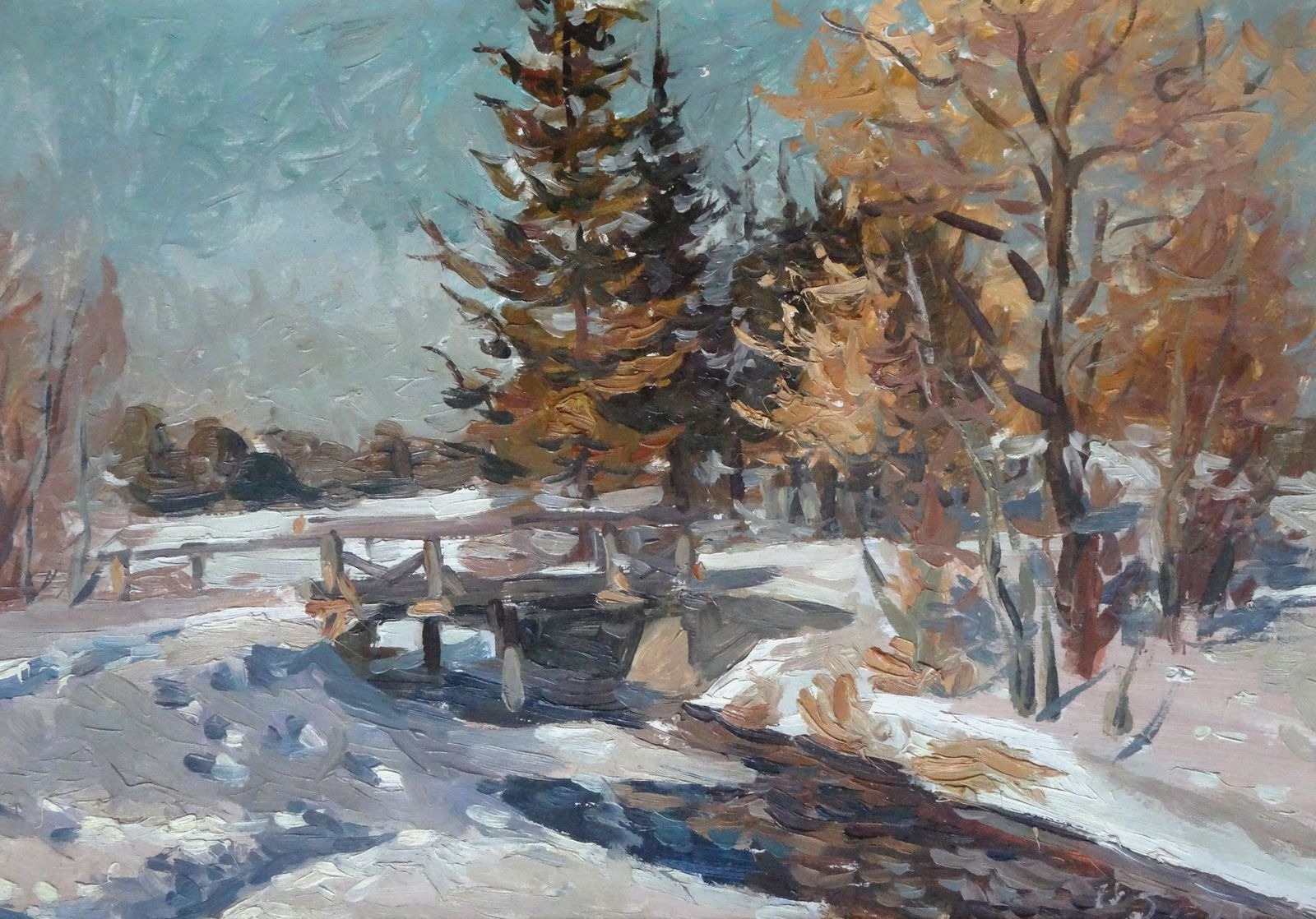 Uga Skulme | Bridge over the river Sesava | MutualArt