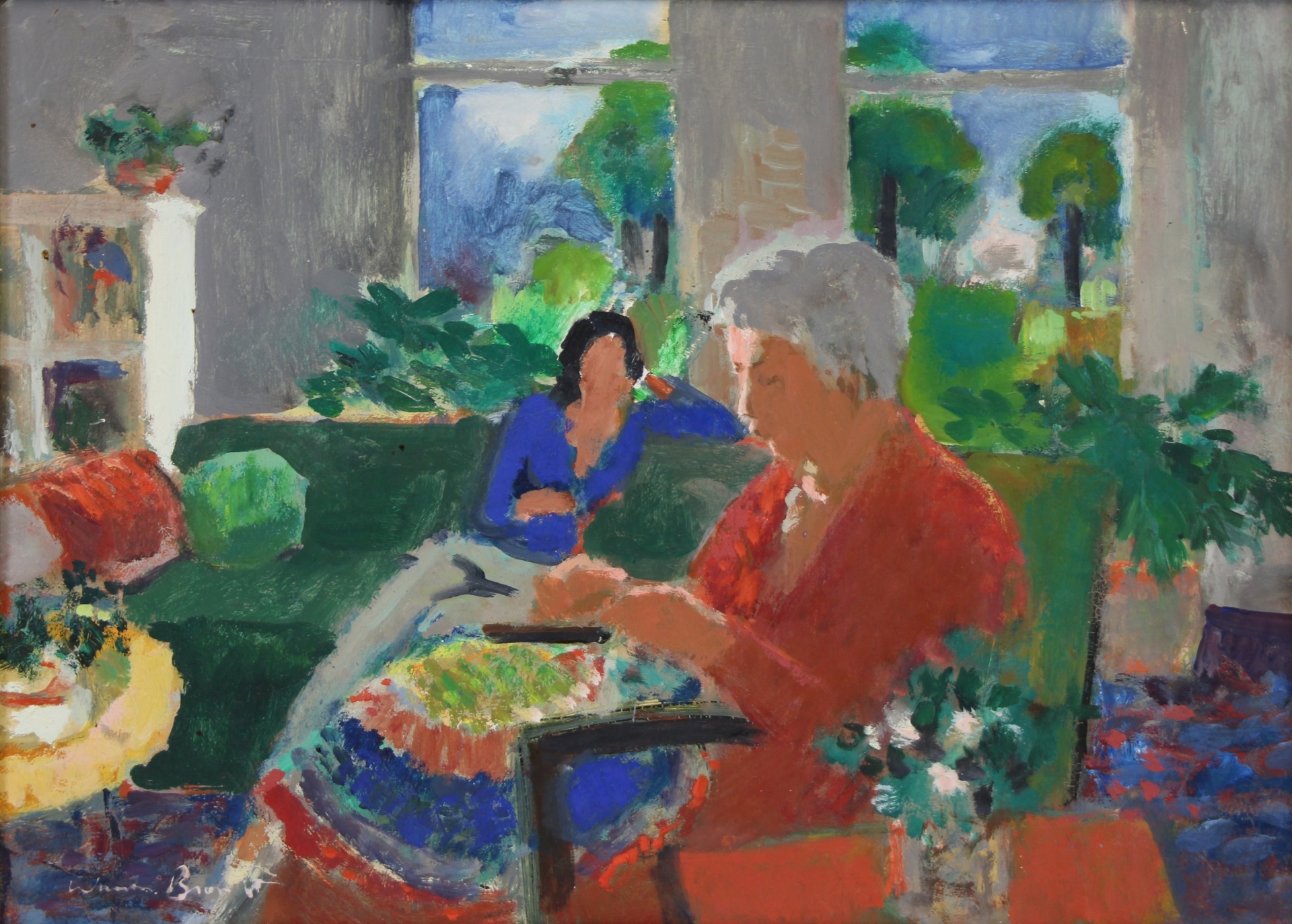 Warren Brandt | Jannie on White Chaise (1976) | MutualArt