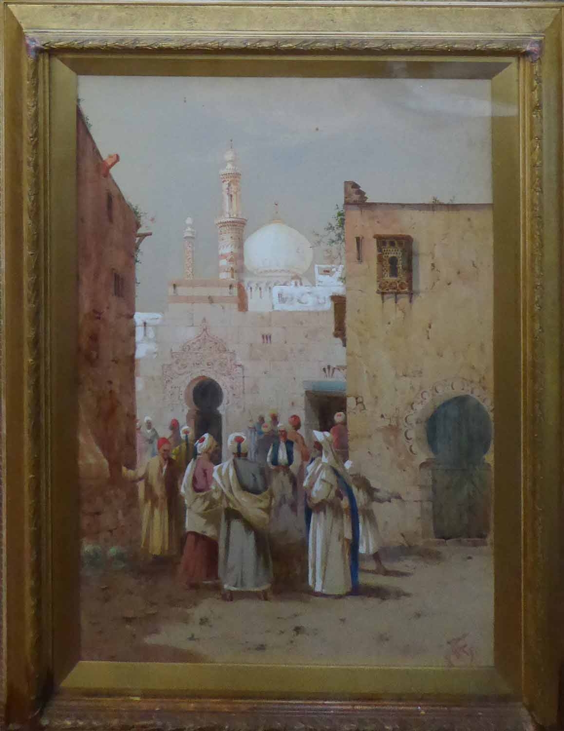 Harry Stanton Lynton | Arab Village Street Scene (1898) | MutualArt