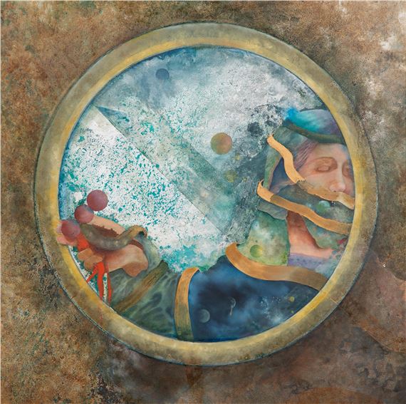 Thomas Charles Moxley | Surrealist portrait of a woman | MutualArt