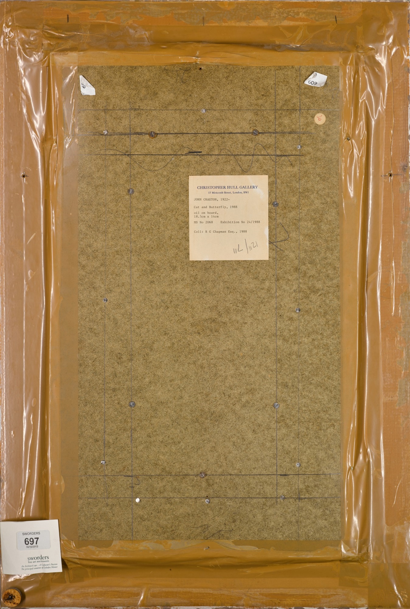 John Craxton | CAT AND BUTTERFLY (88) | MutualArt