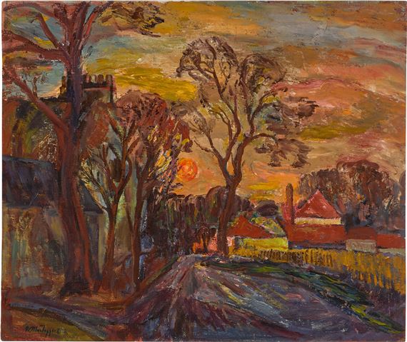 Sir William MacTaggart | Sunset at Fisherrow | MutualArt