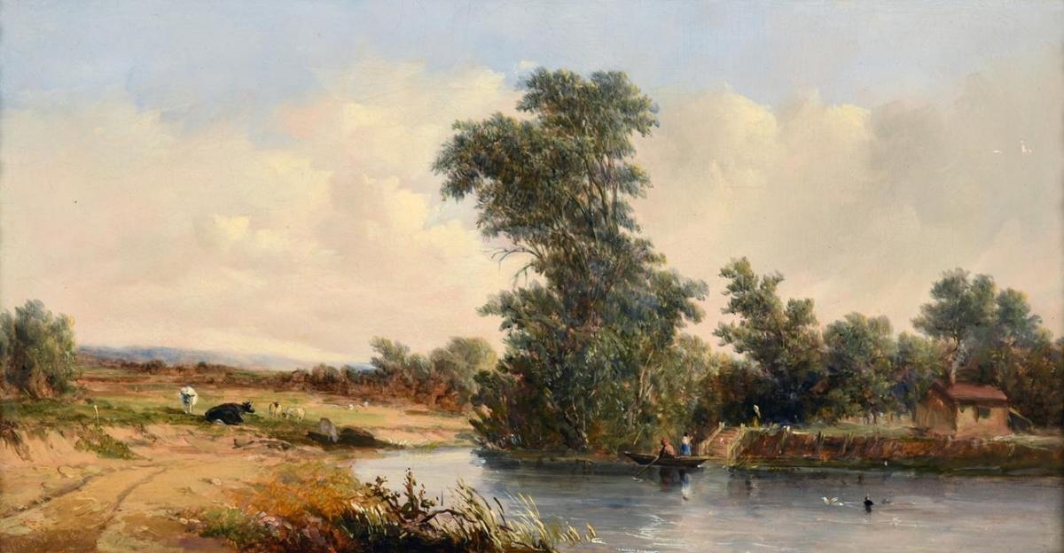 Alfred Vickers | Panoramic river landscape | MutualArt