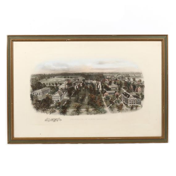 Richard Rummell | Antique Bird's-Eye View of the University of North ...