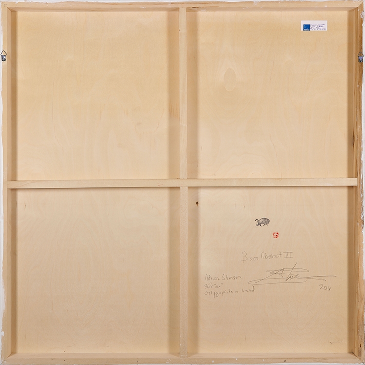 Adrian Stimson | Bison Abstract III (2016) | MutualArt