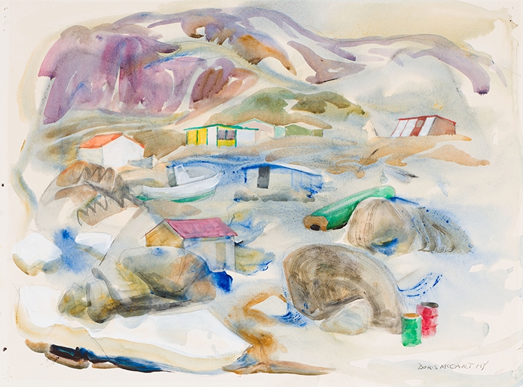 Doris McCarthy | Northern Canadian Village Landscape | MutualArt