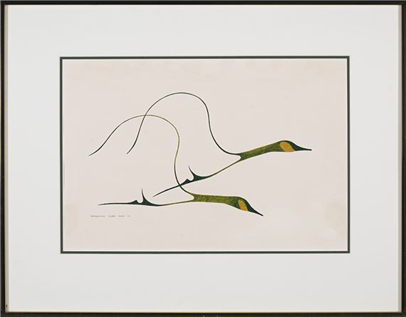 Benjamin Chee Chee | Two Geese in Flight (1974) | MutualArt
