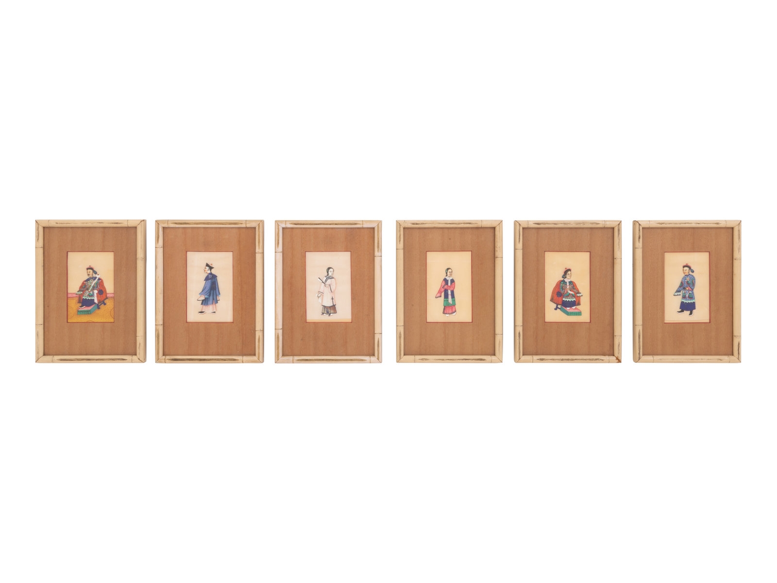 Chinese School, 19th Century | Six Chinese Export Pith Paper Paintings ...