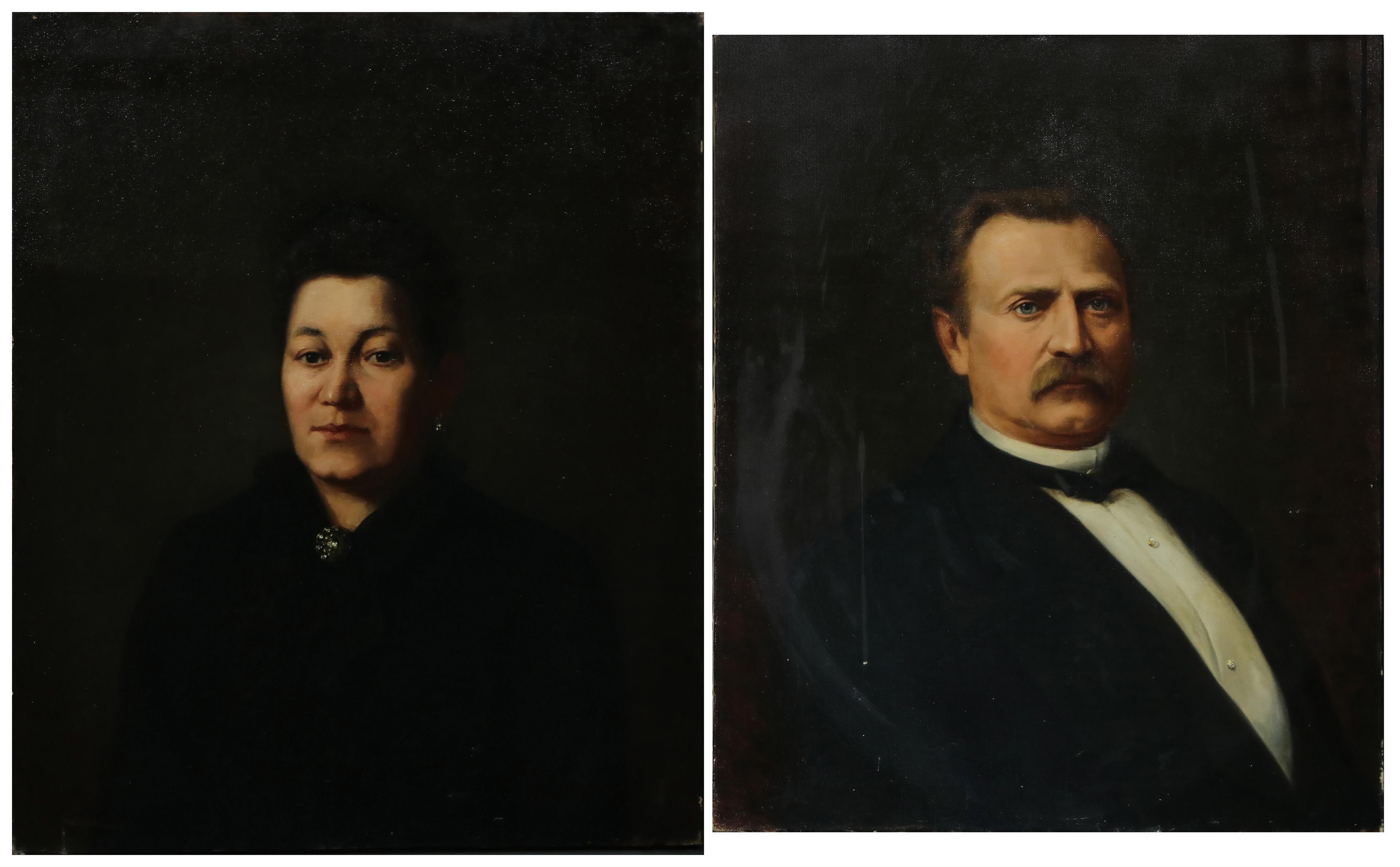 John Gamble | Portraits of Husband and Wife (1889) | MutualArt