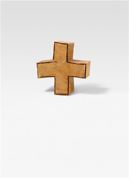 David Nash | Oak Cross (Cut Corners Skellig Cross) (1997) | MutualArt