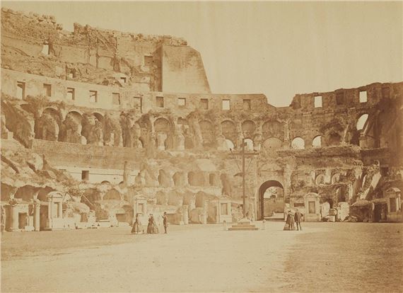 Gioacchino Altobelli | Interior View of the Colosseum (Circa 1860 ...
