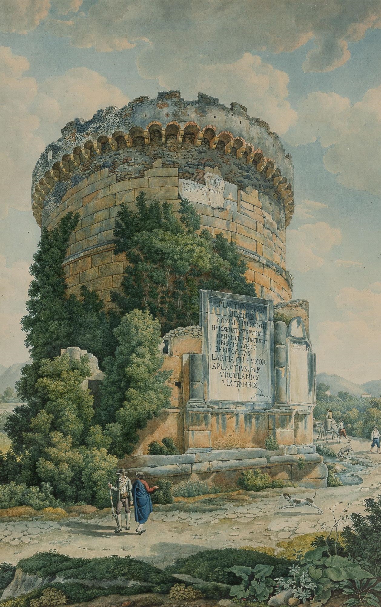 Franz Kaisermann | Roman Campagna with the Tomb of the Plautii Family ...