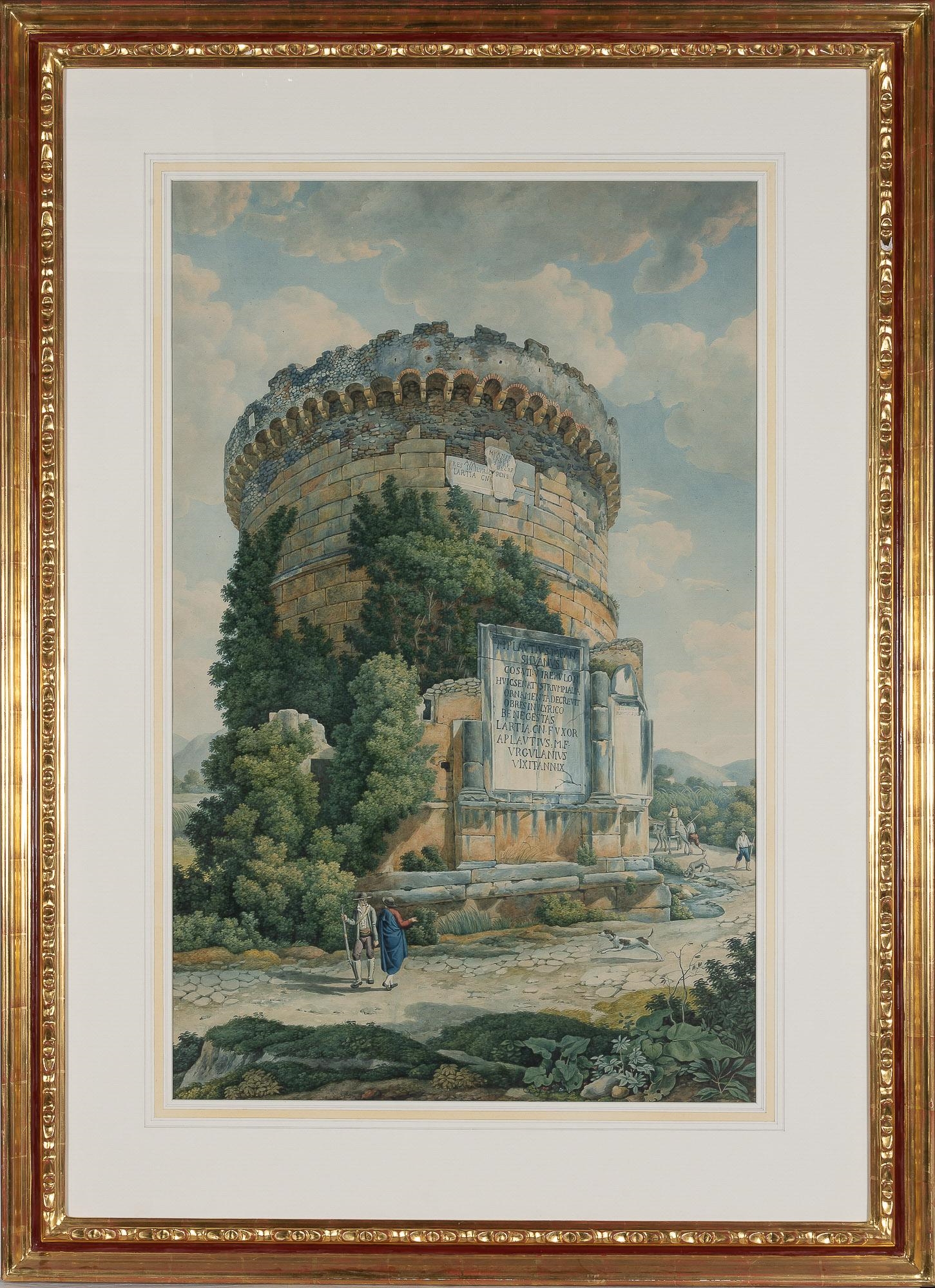 Franz Kaisermann | Roman Campagna with the Tomb of the Plautii Family ...