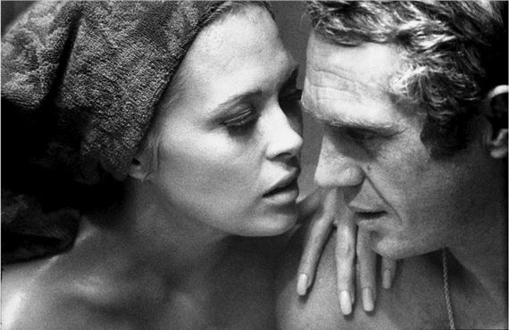 Bill Ray | Faye Dunaway and Steve McQueen in a scene from the film 'The ...