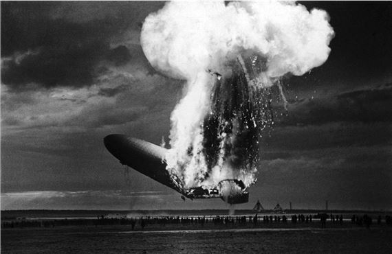 Arthur Cofod | The German airship The Hindenburg takes fire trying to ...