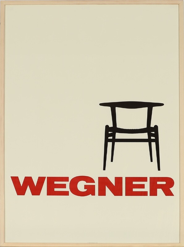 Hans J. Wegner | Poster with Wegner chair | MutualArt