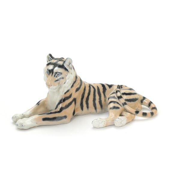 Lauritz Jensen | Reclining tiger | MutualArt