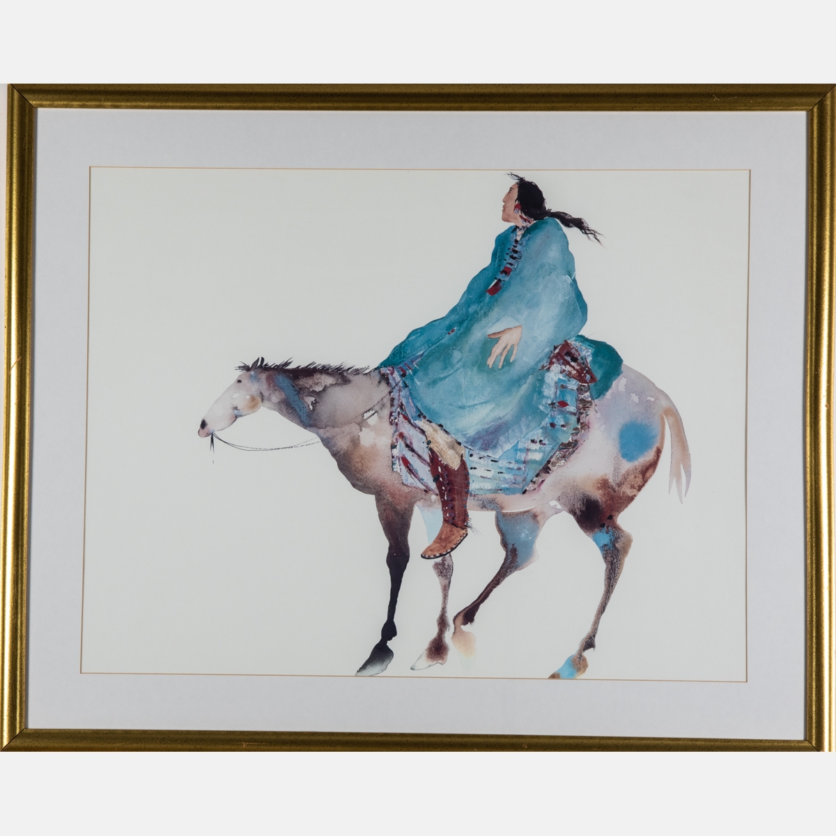 Carol Grigg | Four Works: Native Americans on Horseback | MutualArt