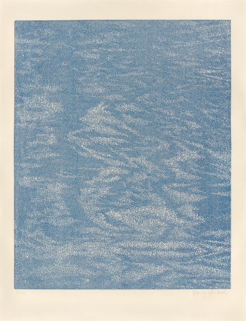 Franz Gertsch | Wasser (Lapislazuli) (2005) | MutualArt