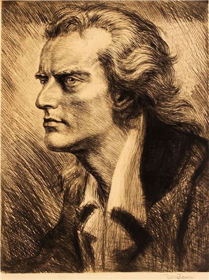 Karl Konrad Friedrich Bauer | Portrait of Friedrich Schiller | MutualArt