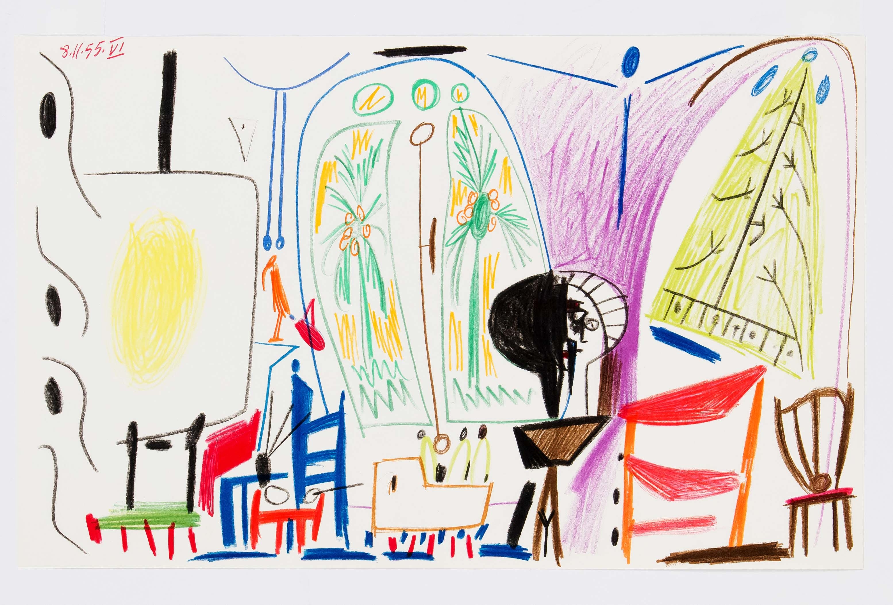 Pablo Picasso | Picasso's Atelier in de Villa Californie in Cannes ...