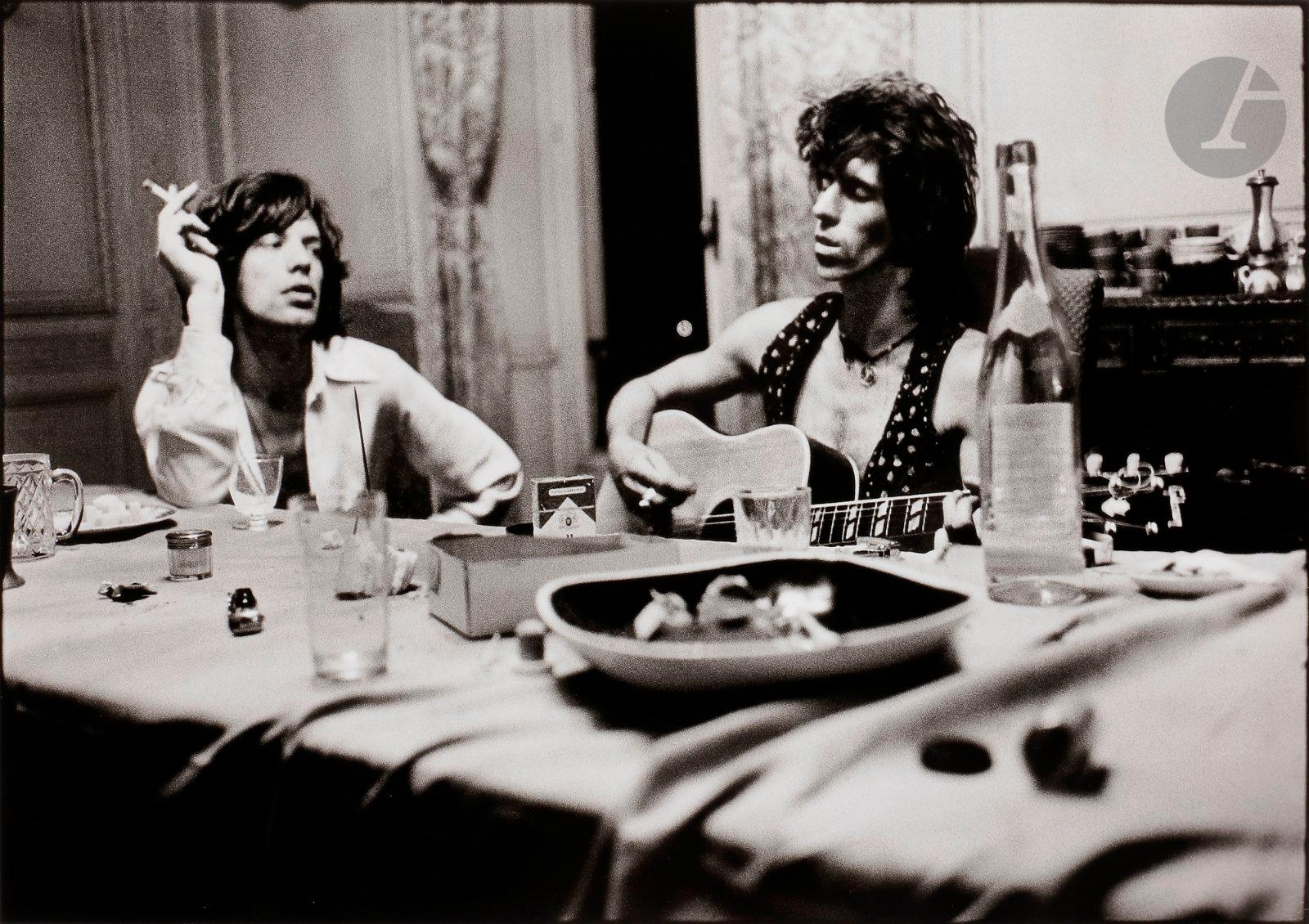 Dominique Tarle | Mick Jagger & Keith Richards . Dining room, Villa ...