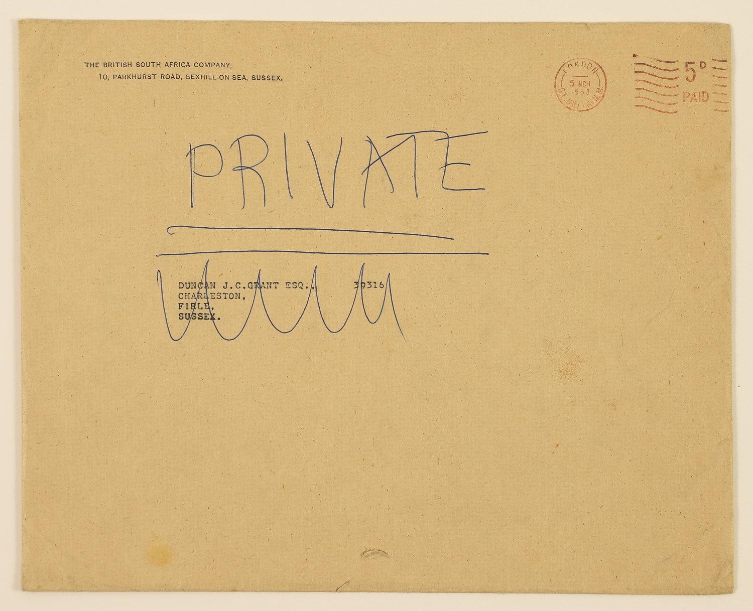 Duncan Grant | Envelope, Private | MutualArt