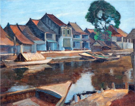Jan Frank Niemandsverdriet | Kampong Scene | MutualArt