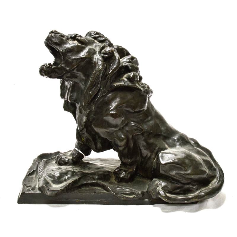 Auguste Rodin | Sculpture of a lion | MutualArt