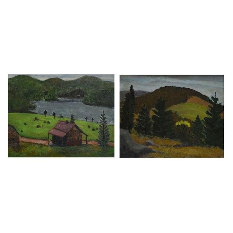 David Rousseau Morrice | Two works: Summer landscapes(2) | MutualArt