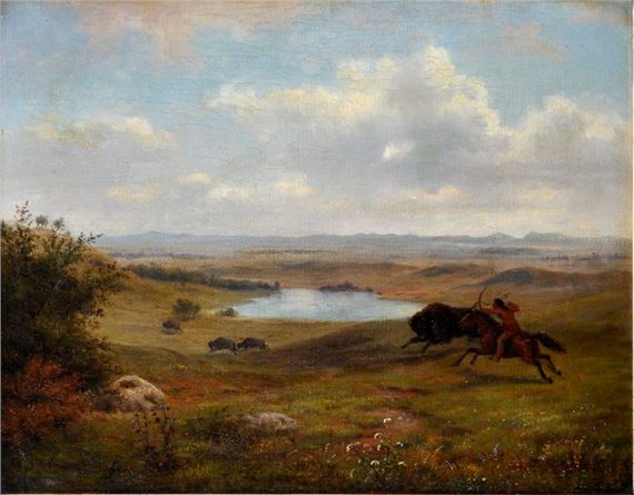 Henry Lewis | Buffalo hunting on the Western Prairies of America ...