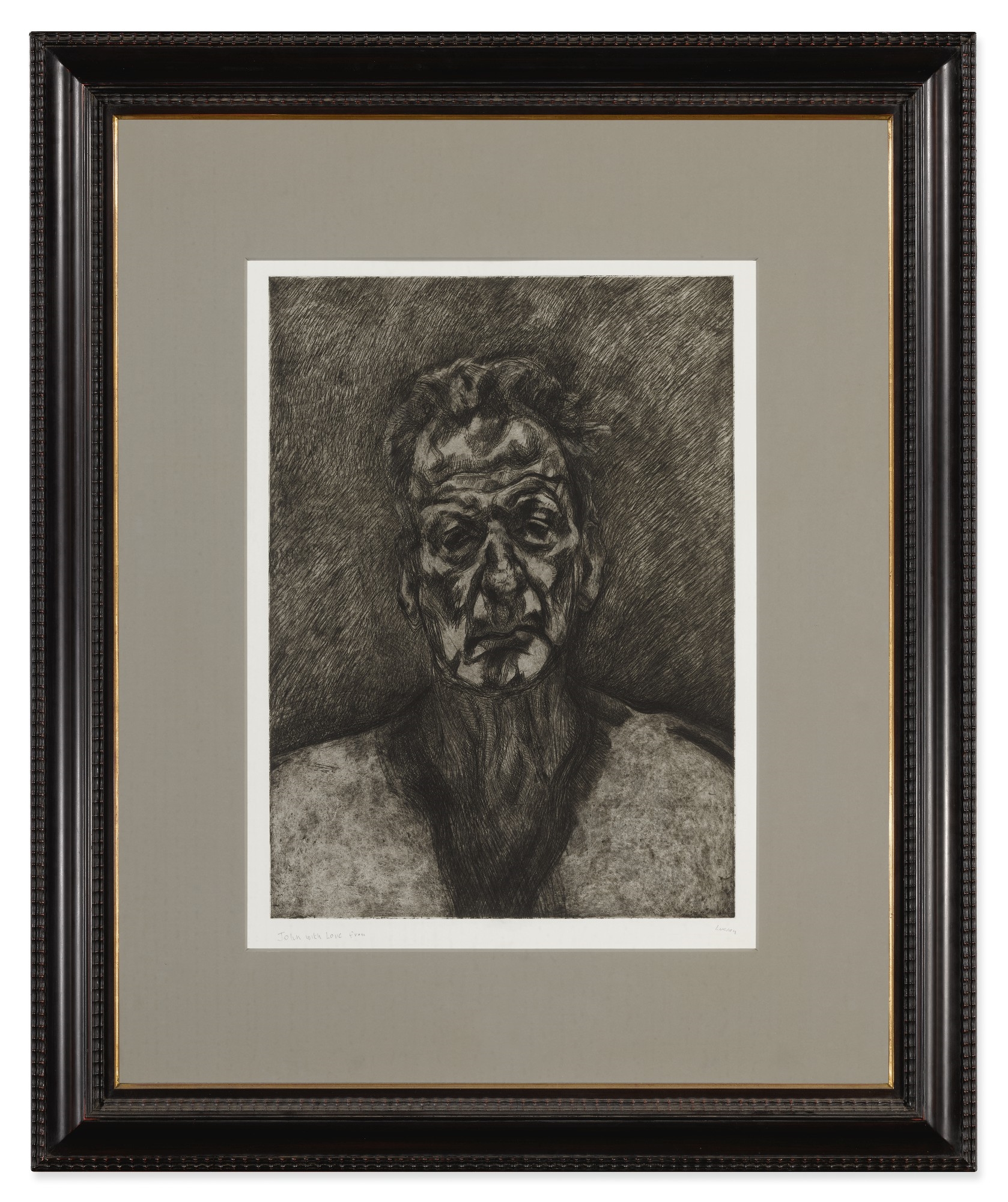 Lucian Freud | Self-Portrait: Reflection (Hartley 55) (1996) | MutualArt